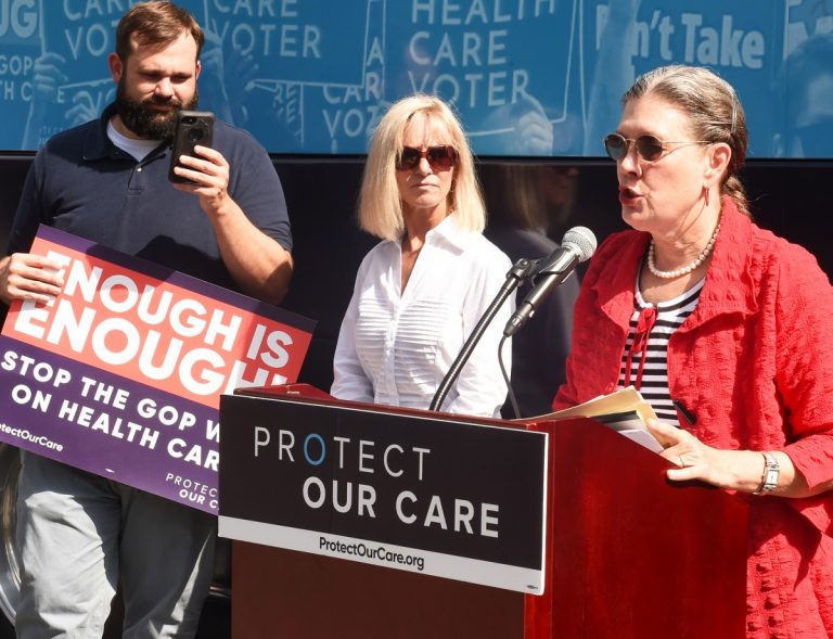 Protect Our Care Bus Tour rolls into Morgantown - The Dominion Post