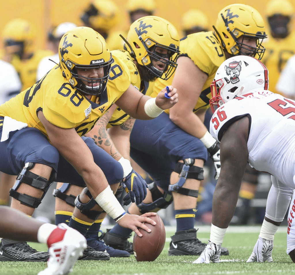 West Virginia's Briason Mays on a lonely island at center, WVU faces ...