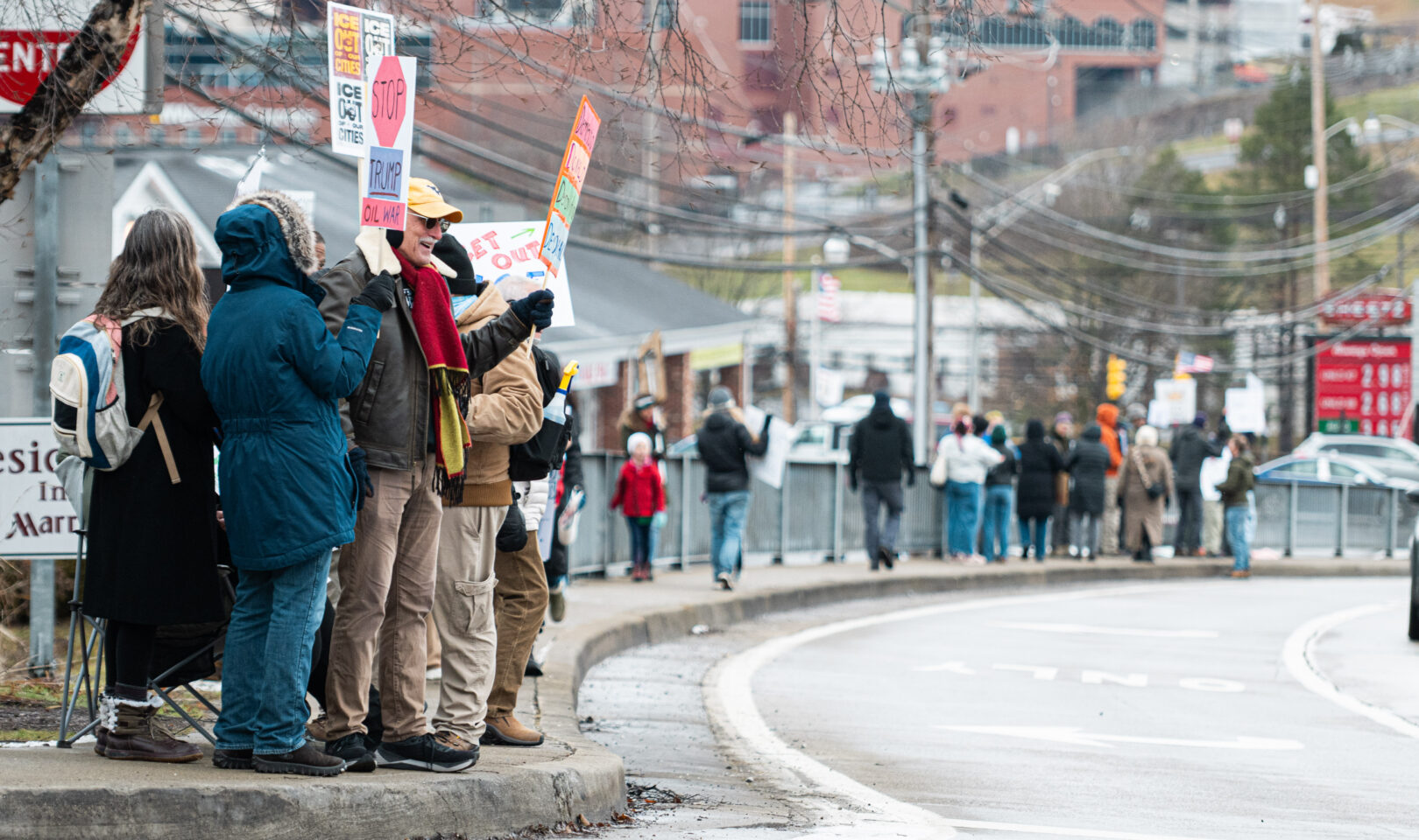 GALLERY: Community Braves Cold to Protest ICE Policies in Morgantown ...